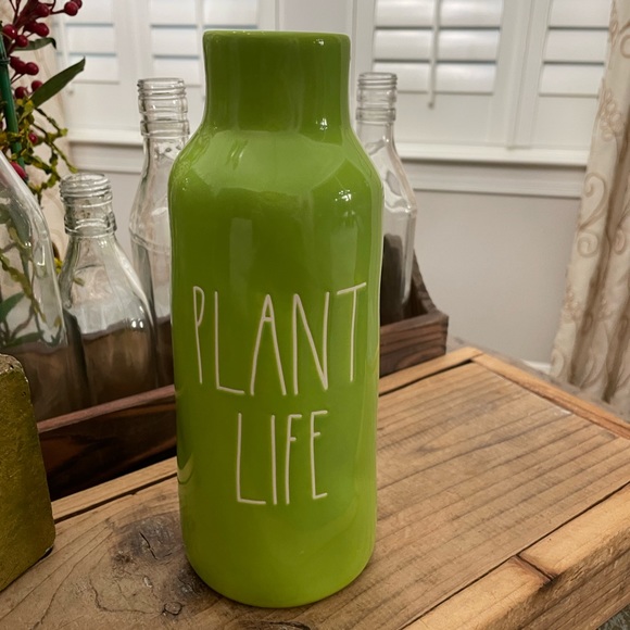 Rae Dunn | Accents | Rae Dunn Green Plant Life Ceramic Vase | Poshmark